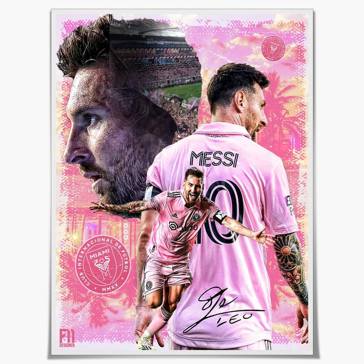 Lionel Poster Football Superstar Messi Poster,Sports Soccer Canvas Wall ...