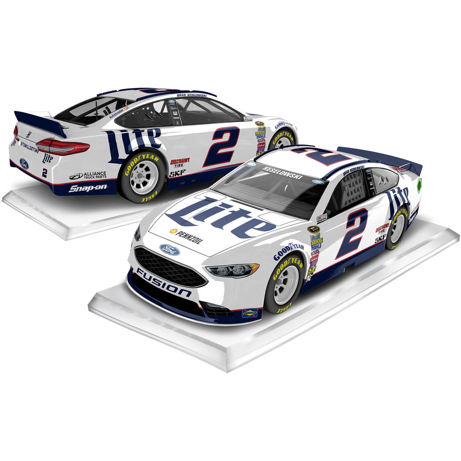 Brad Keselowski 2016 Miller Lite 1:64 Nascar Diecast - Walmart.com