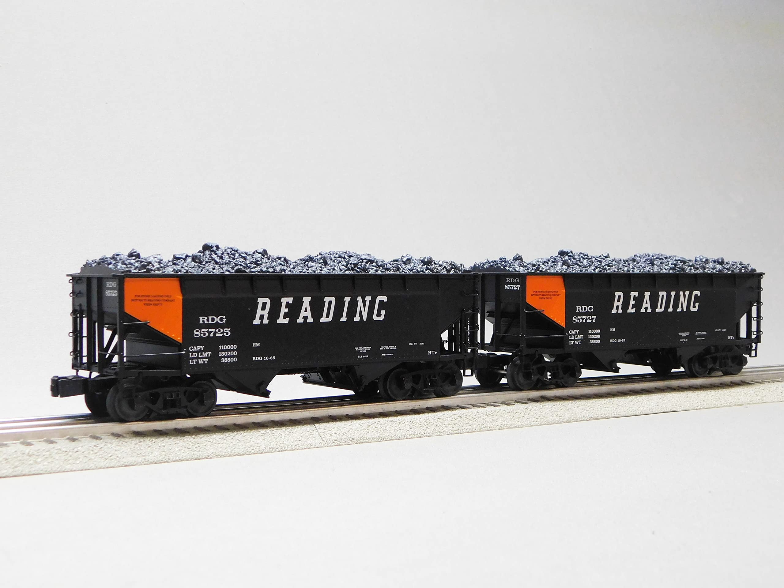 Lionel Reading DIE CAST 2 Bay Hopper 2 Pack #85725#85727 O Gauge ...