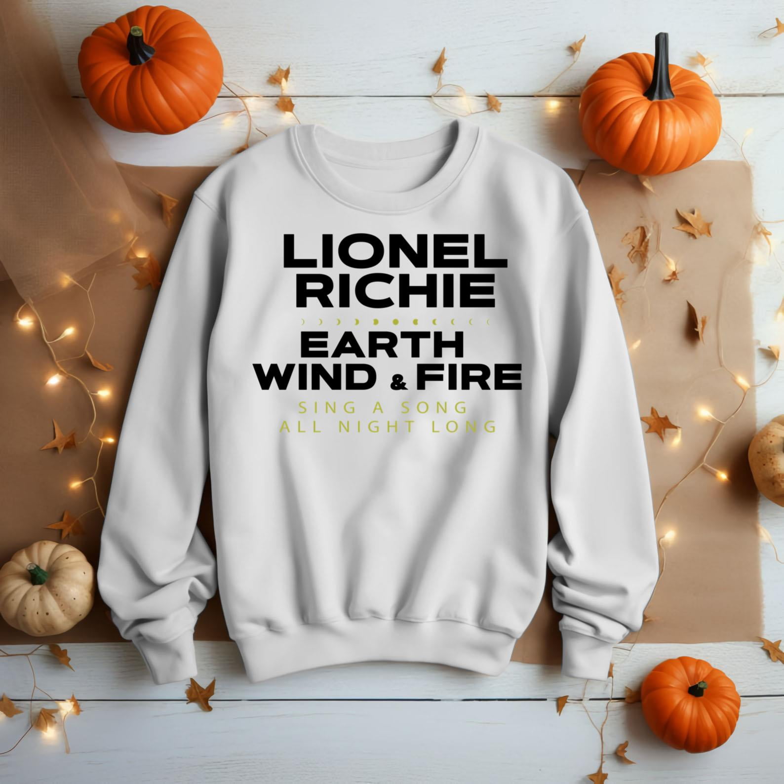 Lionel Richie and Earth, Wind & Fire - Sing a Song All Night Long Tour 2024 Unisex Shirts ...