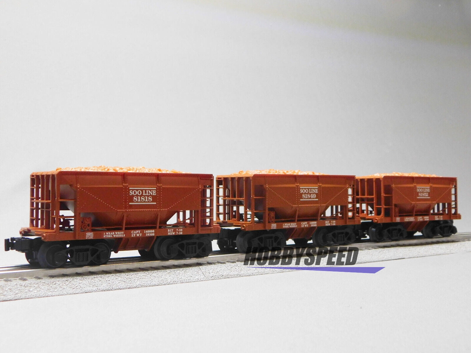 Lionel SOO LINE Standard O ORE CAR 6 Pack #1 O Gauge Railroad 2243240 - Walmart.com