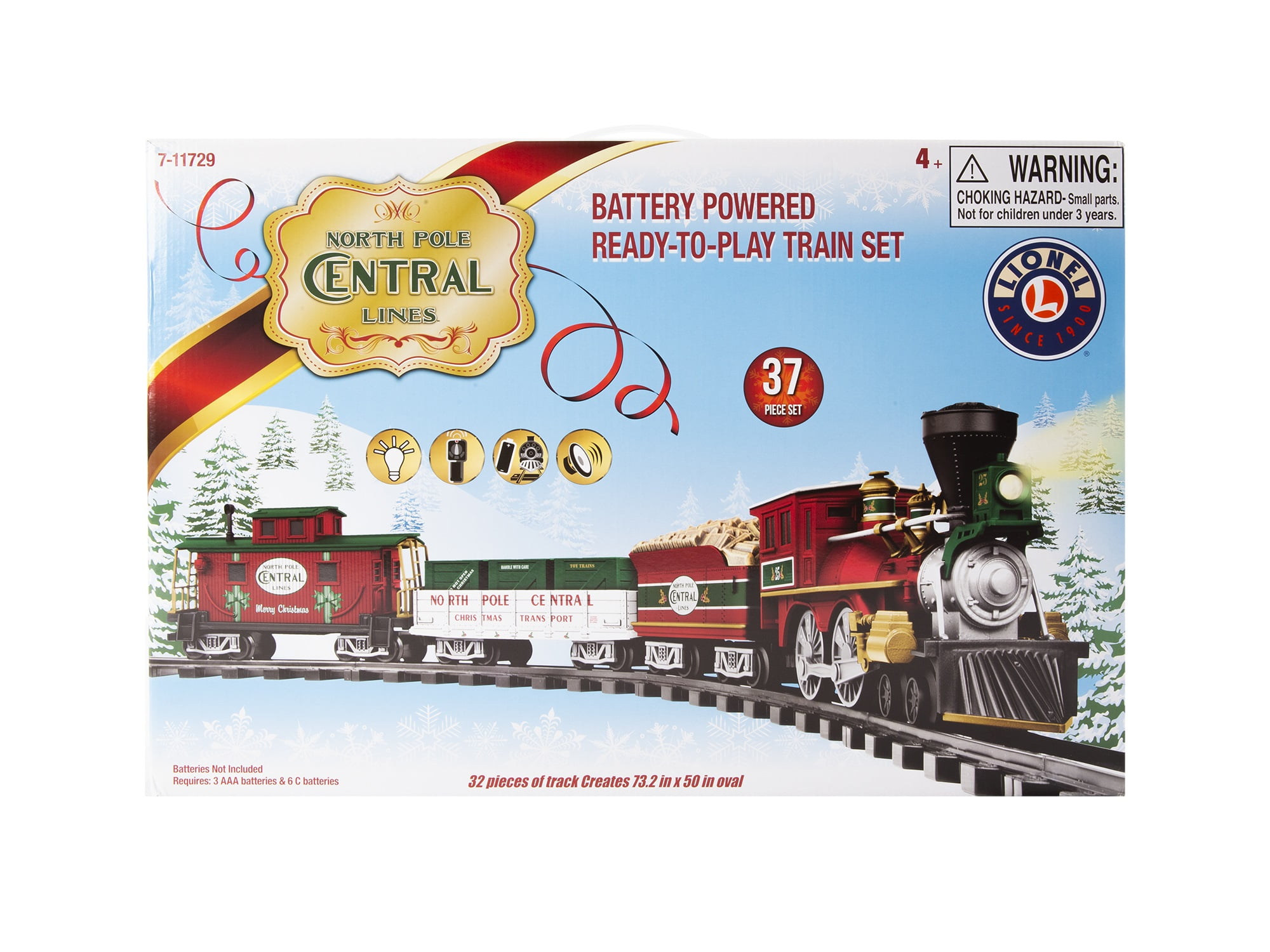 Lionel Trains North Pole Central Ready to Play Battery Power Christmas ...