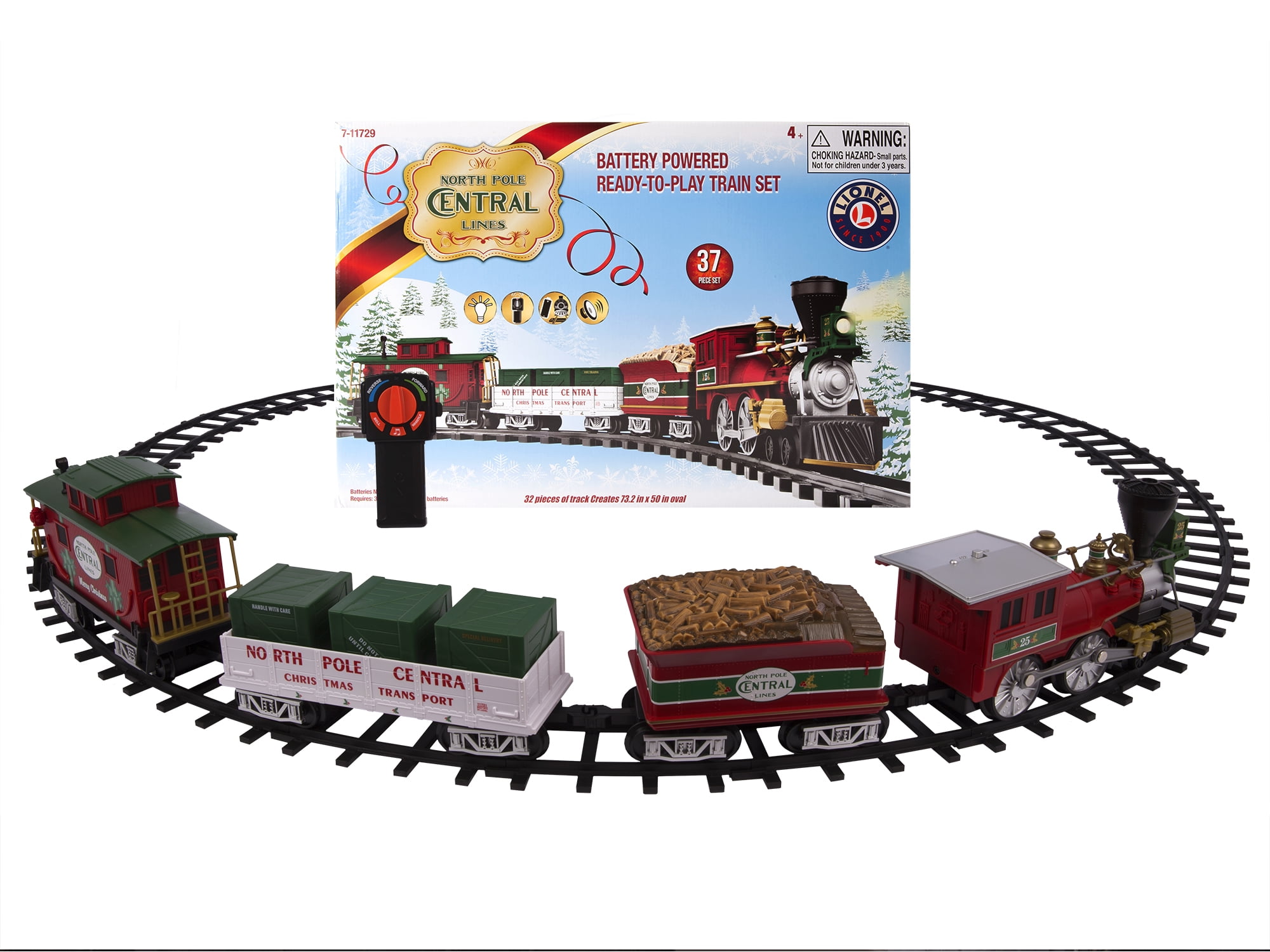 Open Box Lionel Trains North Pole Central Train Set - Walmart.com