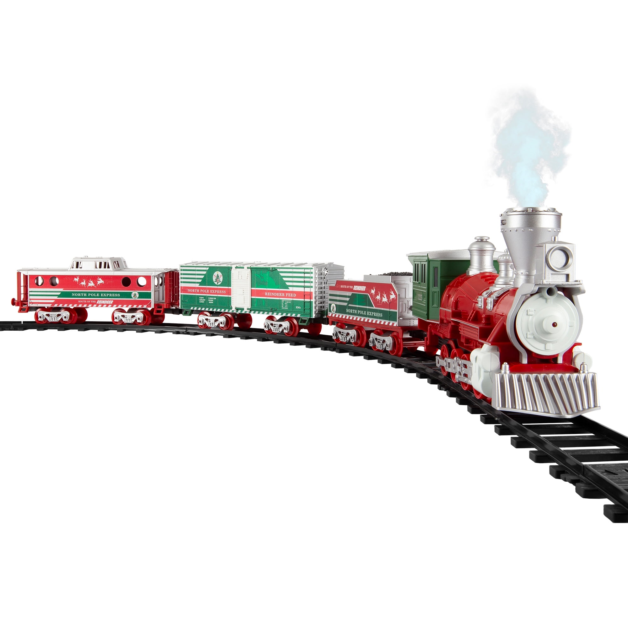 Lionel Trains North Pole Express Christmas Miniature Toy - 29 Piece ...