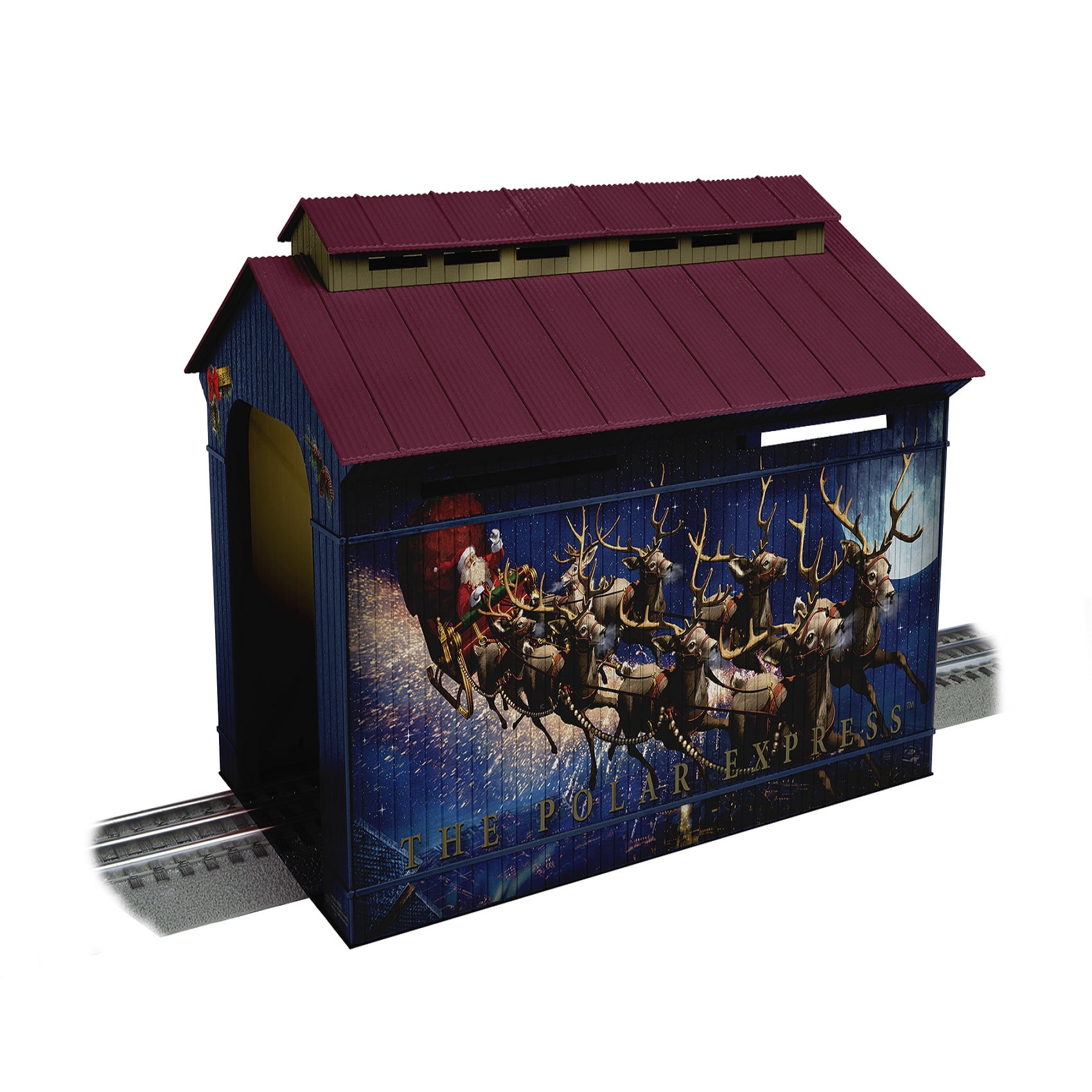 Lionel Warner Bros. The Polar Express Illuminated Covered Bridge ...