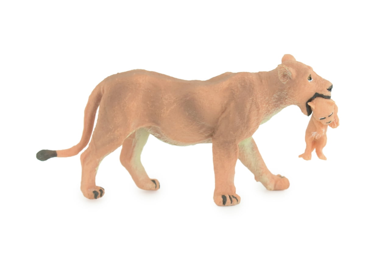 Lioness with Baby, Cub, Museum Quality, Educational, Hand Painted ...