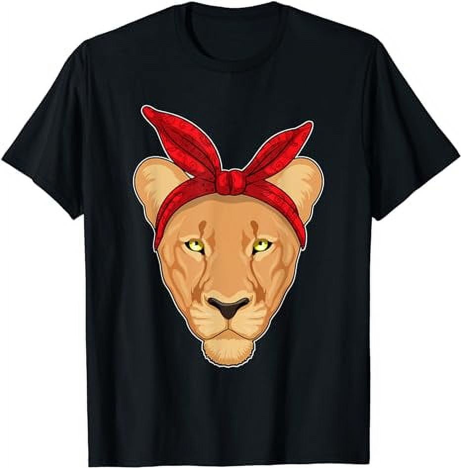 Lioness Lion Ribbon T-Shirt - Walmart.com