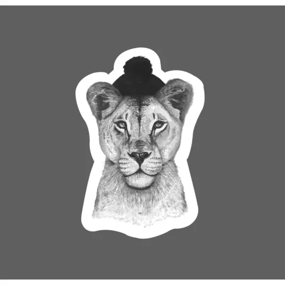 Lioness Sticker Winter Hat Waterproof Sticker Phone Decal Water Bottle ...