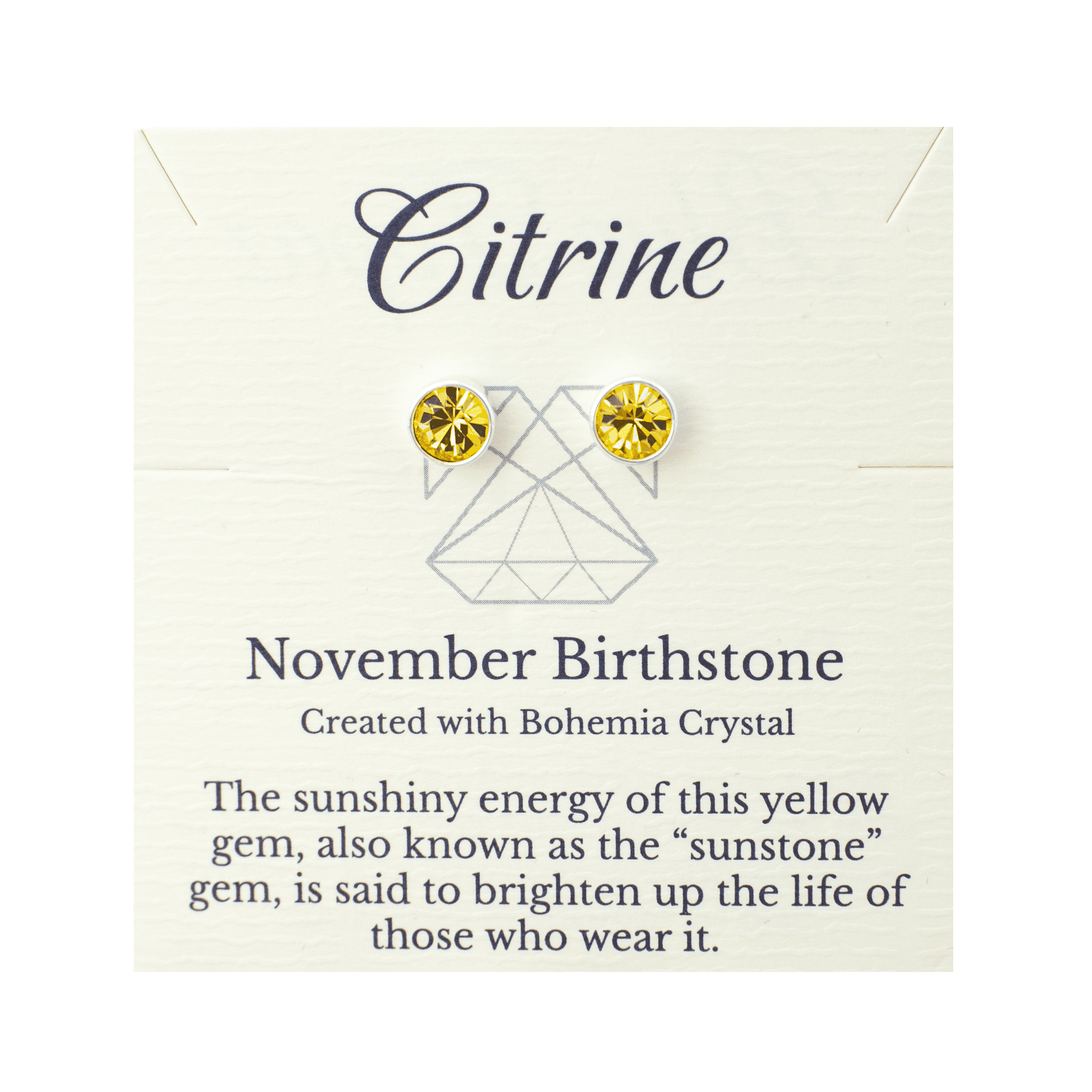 Lionhead Jewelry November Birthstone Yellow Bohemian Crystal Citrine ...