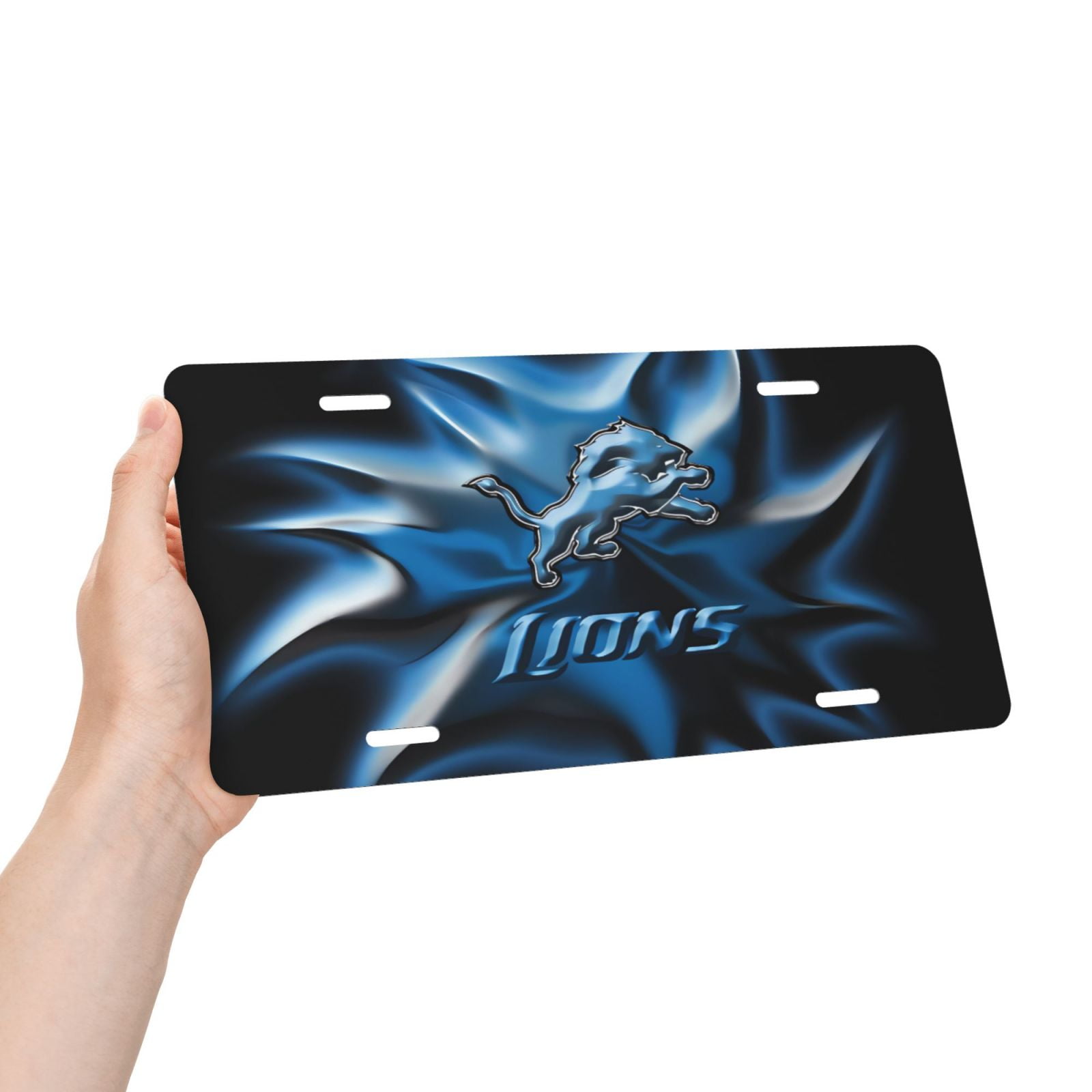Lions 2‌025 American Football Team Custom License Plate 6x12in- Durable ...