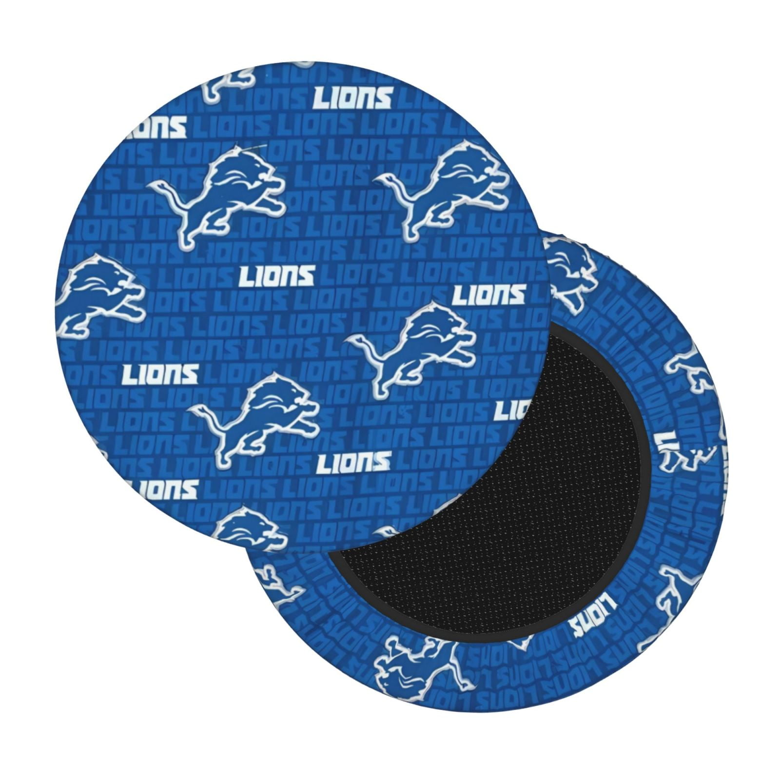 Lions American Football Team Round Bar Chair Cushion Covers Elastic ...