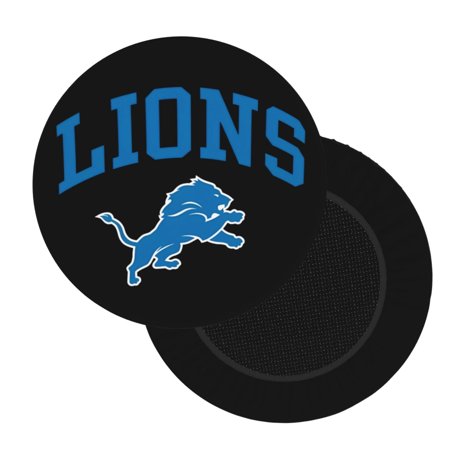 Lions American Football Team Round Bar Chair Cushion Covers Elastic ...