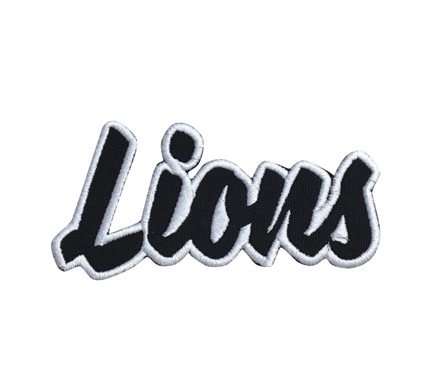 Lions - Black/White - Team Mascot - Words/Names - Iron on Applique ...