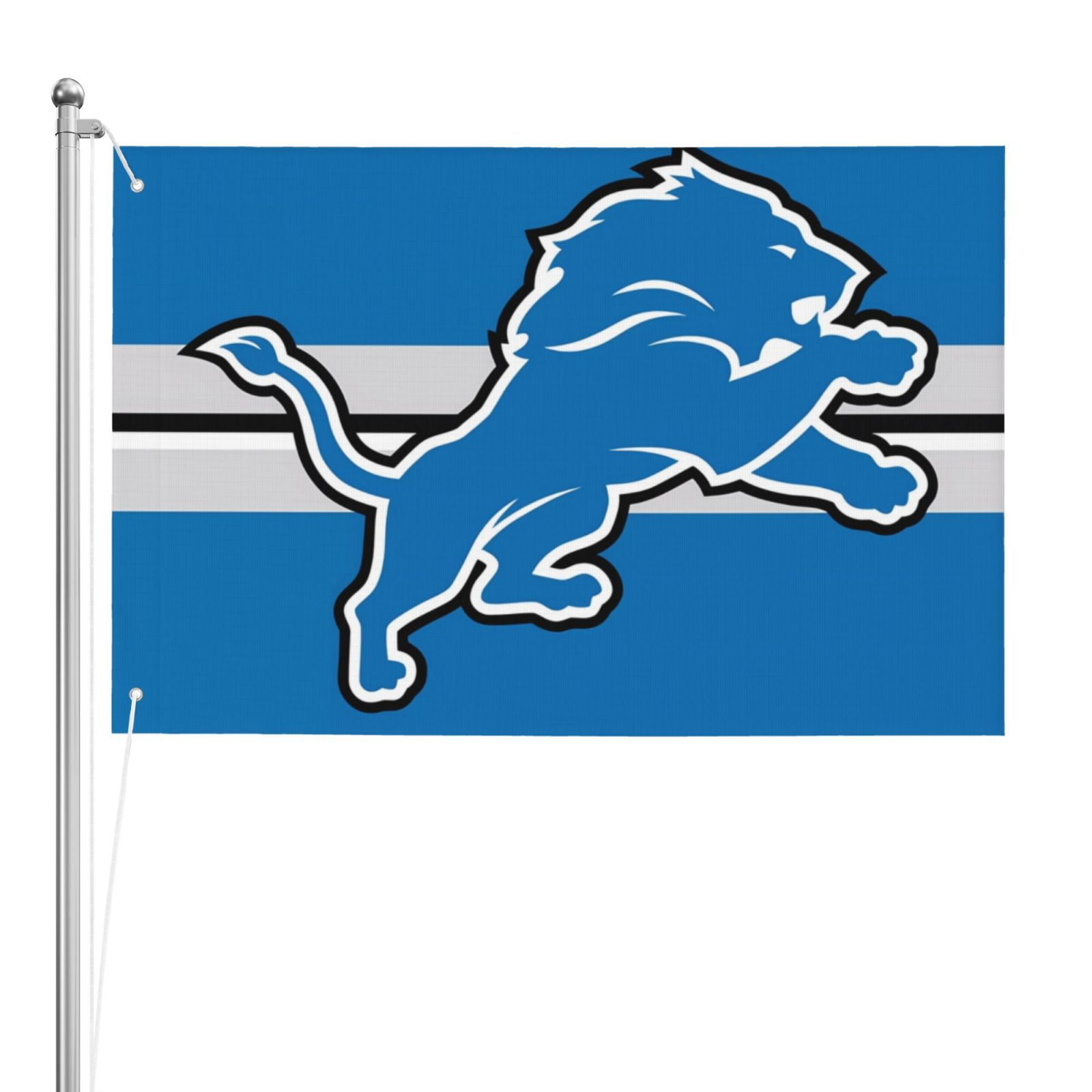 Lions Double Sided Flag 3x5FT There are two corns on each end of the ...