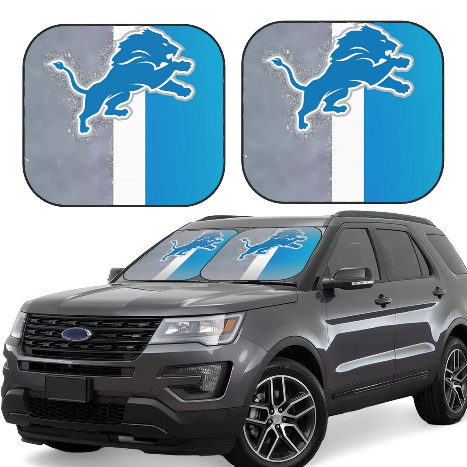 Lions Foldable Car Sun Shade Football Team Car Windshield Sun Shade 2 ...