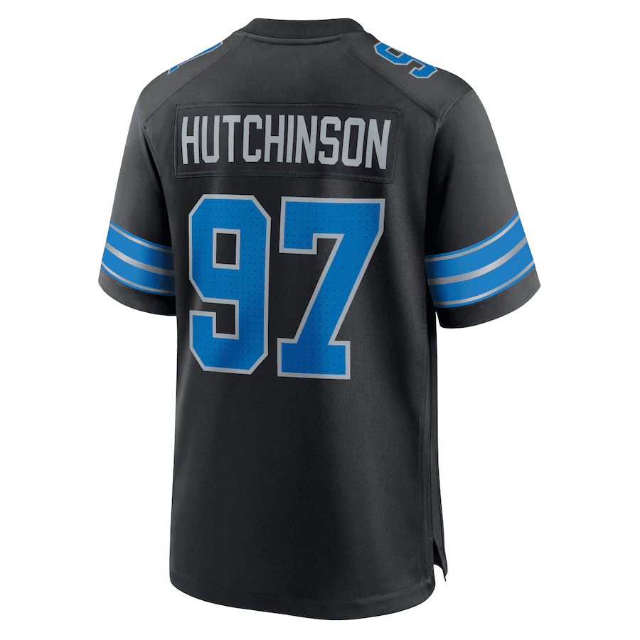 Lions Football Shirt Aidan Hutchinson#97 Team Name Number Fans Gift ...