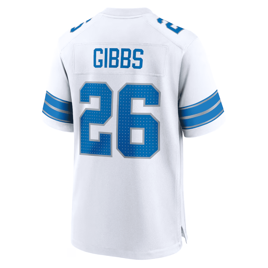 Lions Football Shirt Jahmyr Gibbs#26 Sports Team Game Fans For Men ...