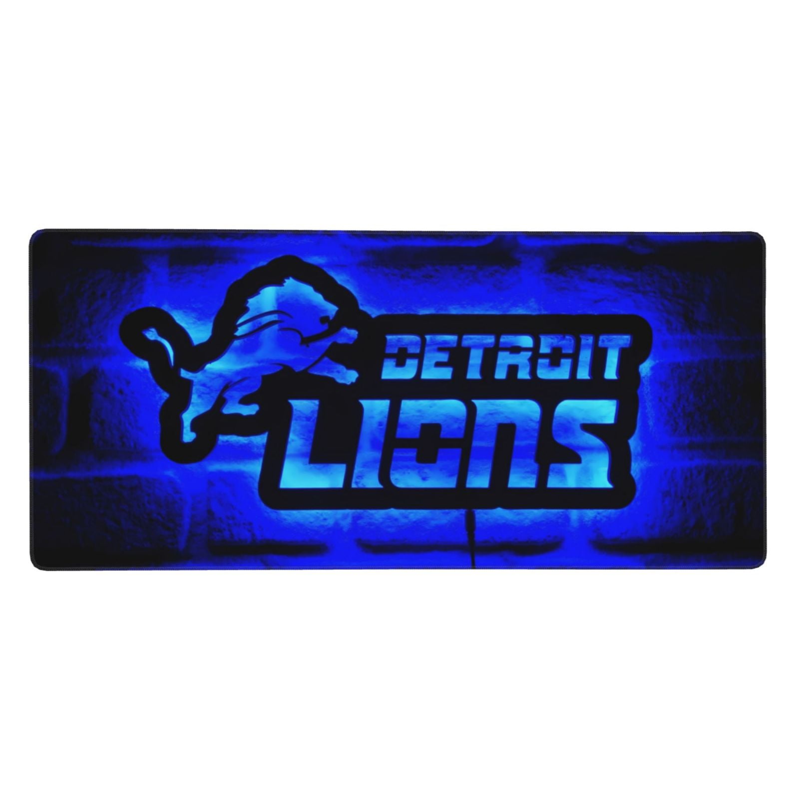 Lions Football Team 16x35.5 Inch Anti-Slip Keyboard and Mouse Pad ...