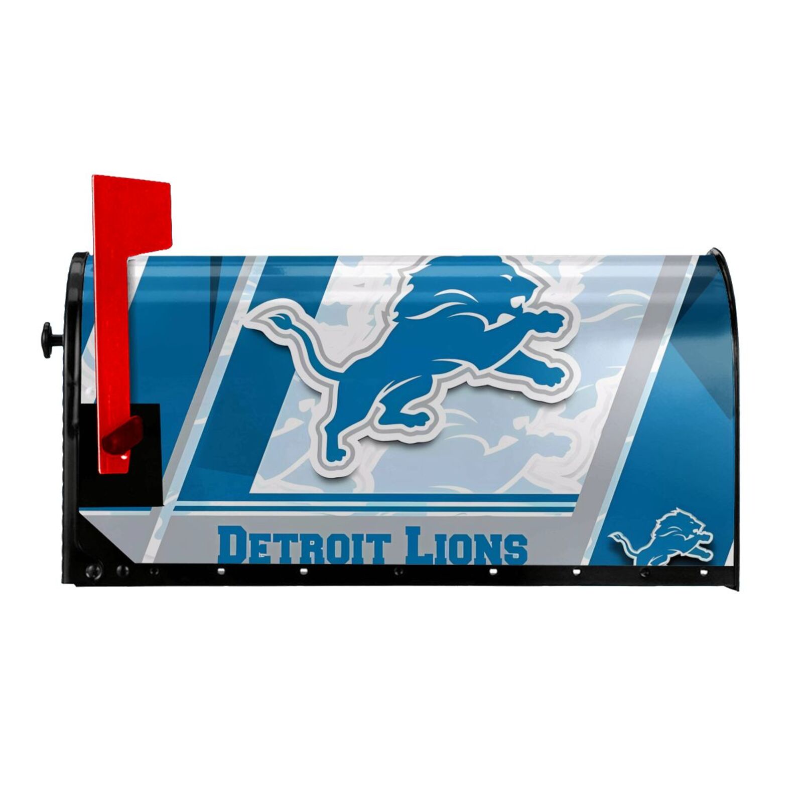 Lions Football Team Pattern Mailbox Cover Magnetic Waterproof 21" x 18 ...