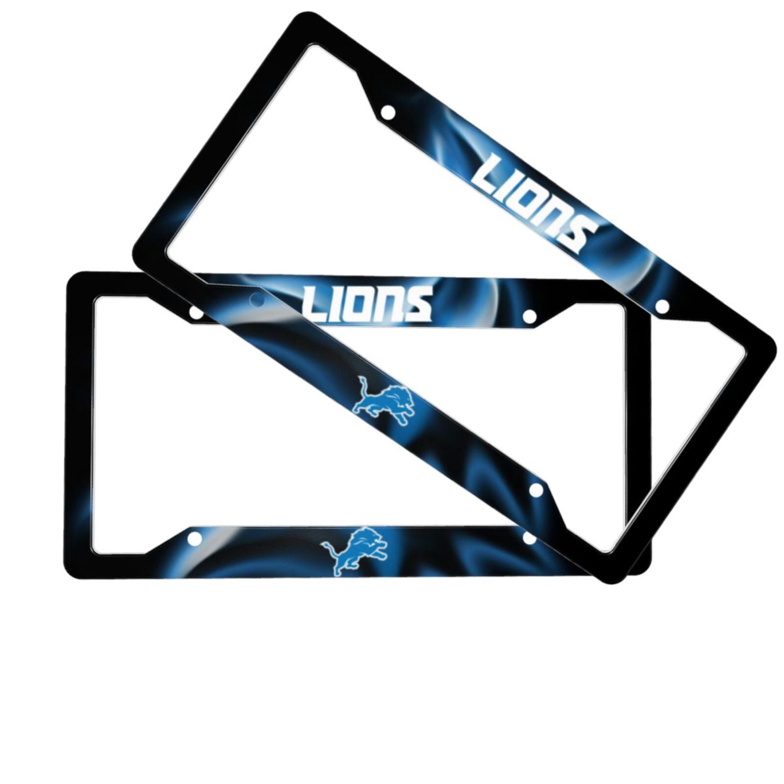 Lions License Plate Frames Cover Aluminum Four-Hole License Plate Frame ...