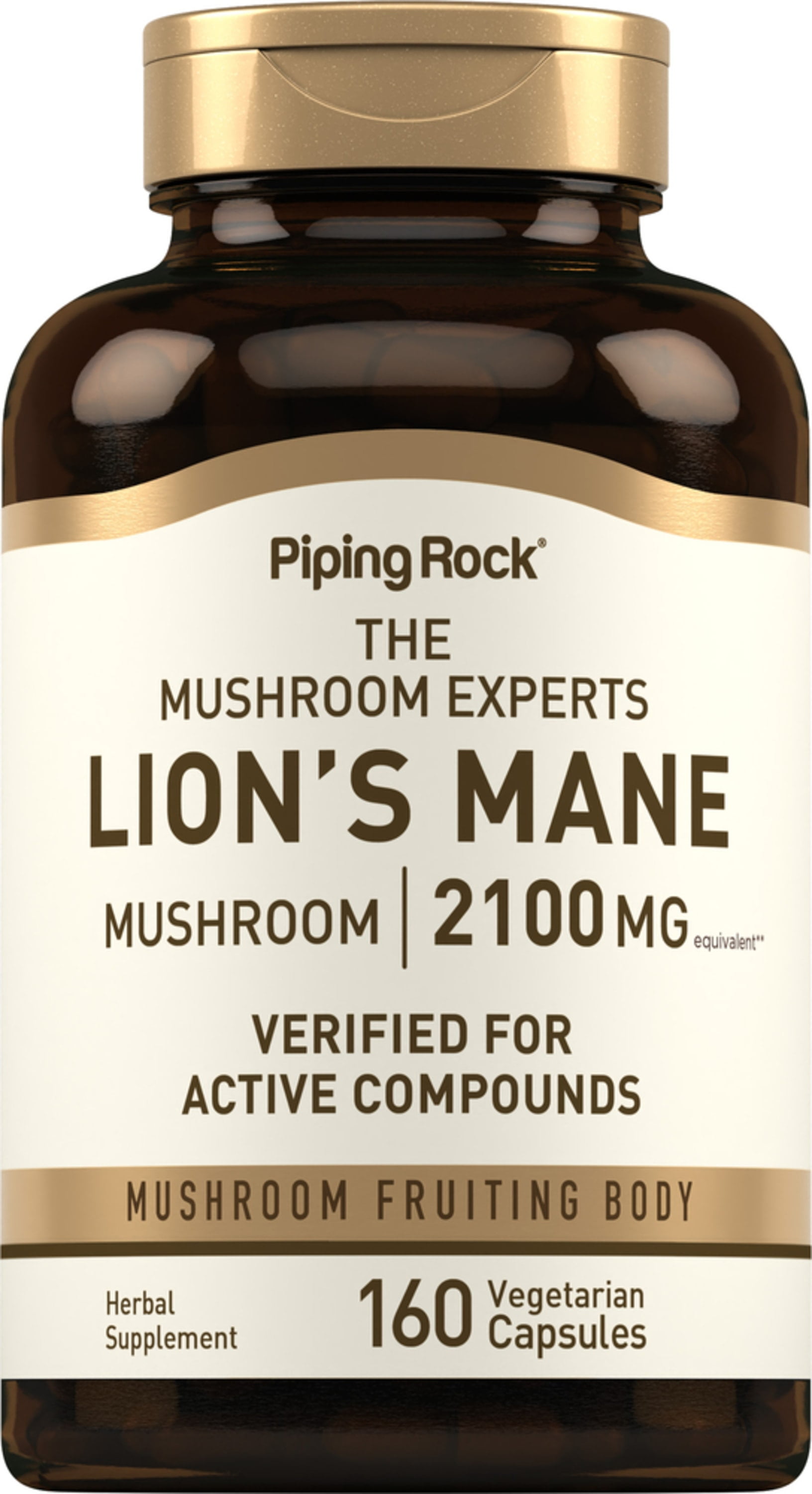 Piping Rock, Lions Mane Supplement Capsules, 2100mg, 160 Count ...