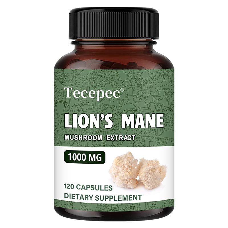 Lions Mane Supplement - Lions Mane Mushroom for Brain Support and ...