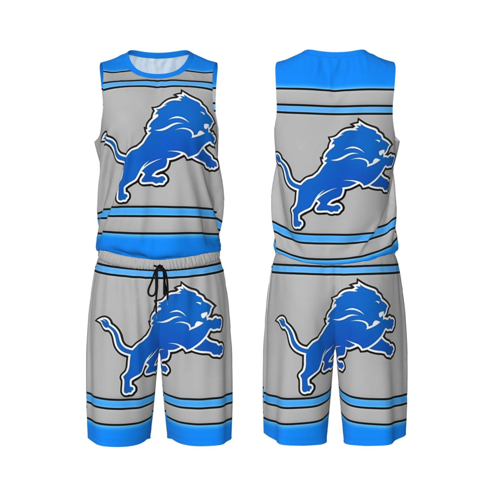 Lions Men’s Basketball Uniform Set Men Basketball Jersey and Shorts ...