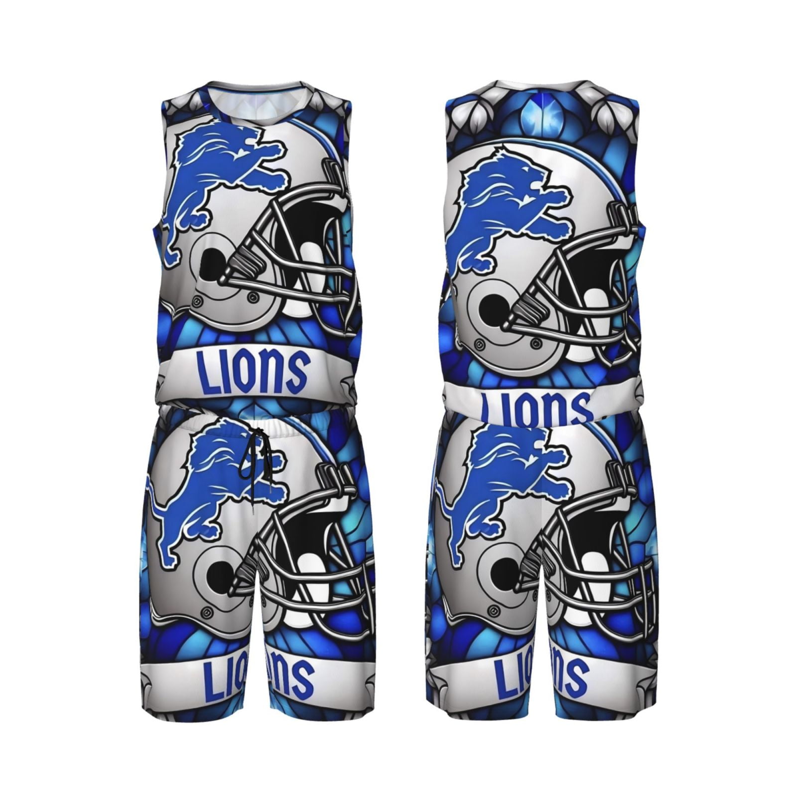 Lions Men’s Basketball Uniform Set Men Basketball Jersey and Shorts ...