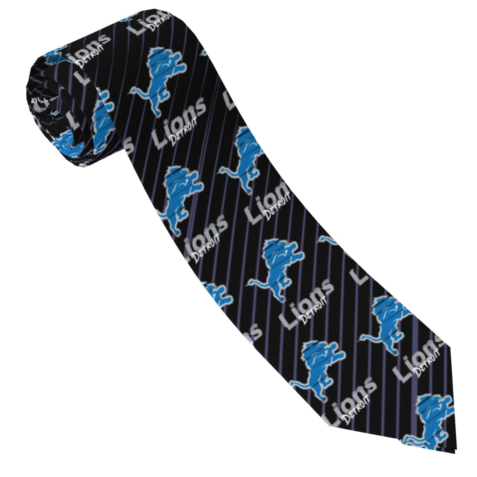 Lions Men's Twill Tie, Customized Football Team Logo, Suitable for ...