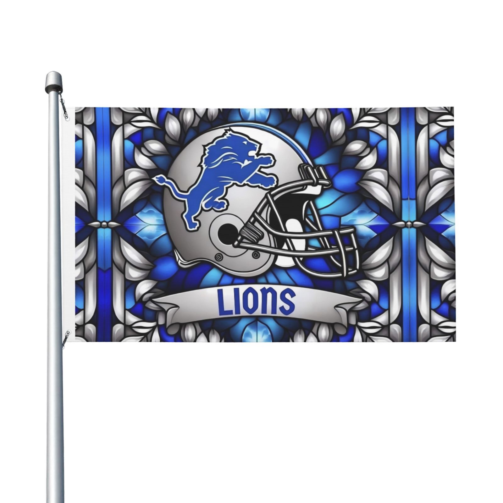 Lions Printing Double Sided Flag 3x5FT Garden Banner Baseball Team Logo ...