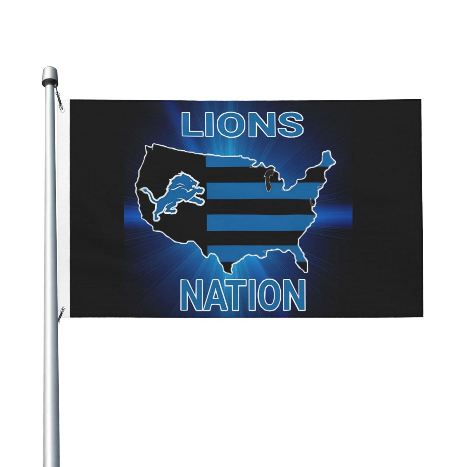 Lions Printing Double Sided Flag 3x5FT Garden Banner Baseball Team Logo ...