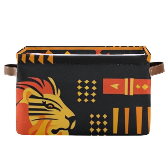Lions Storage Bins Baskets With Handles Storage Box Clothes Organizer ...