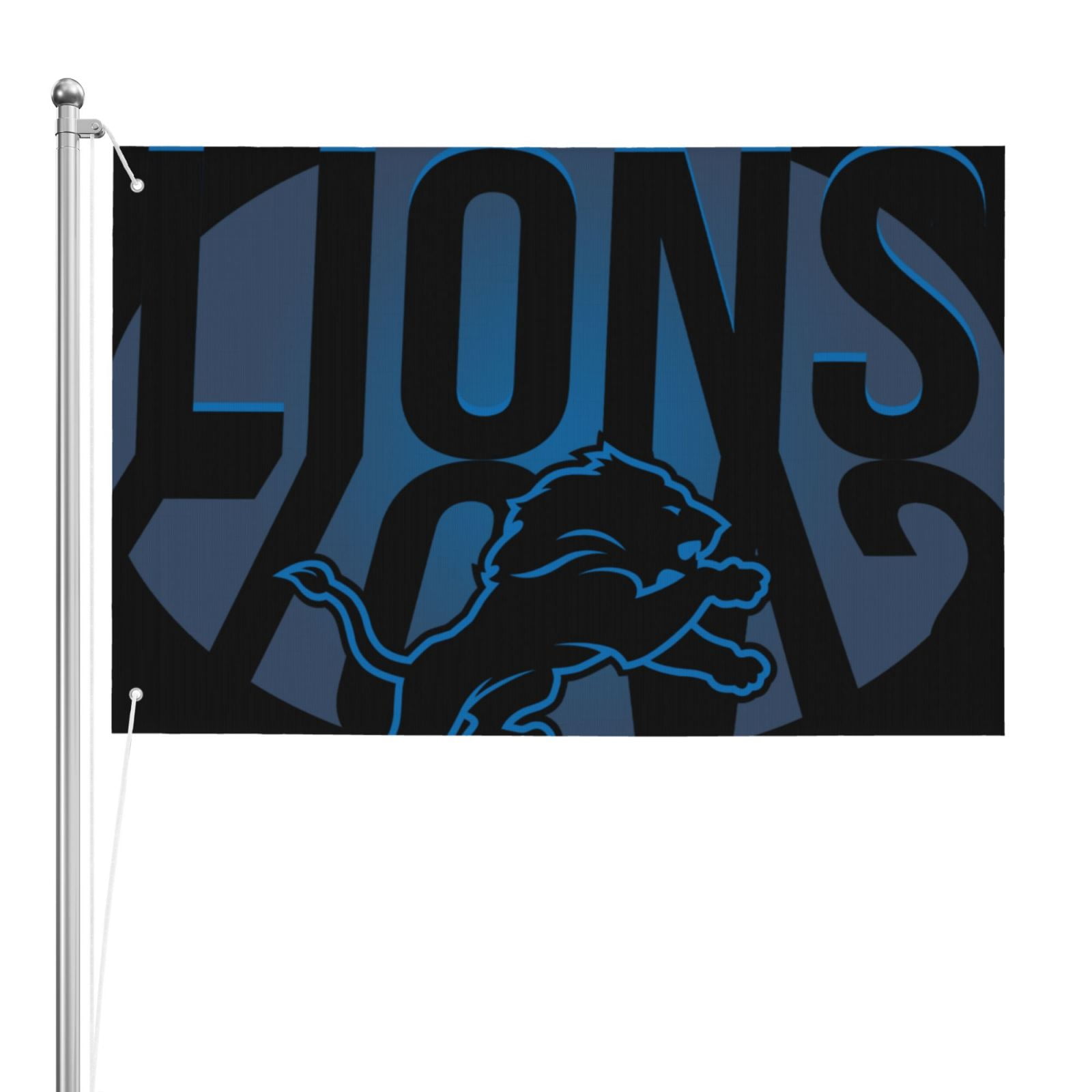 Lions Three Layer personalized Double Sided Flag Football Fans National ...