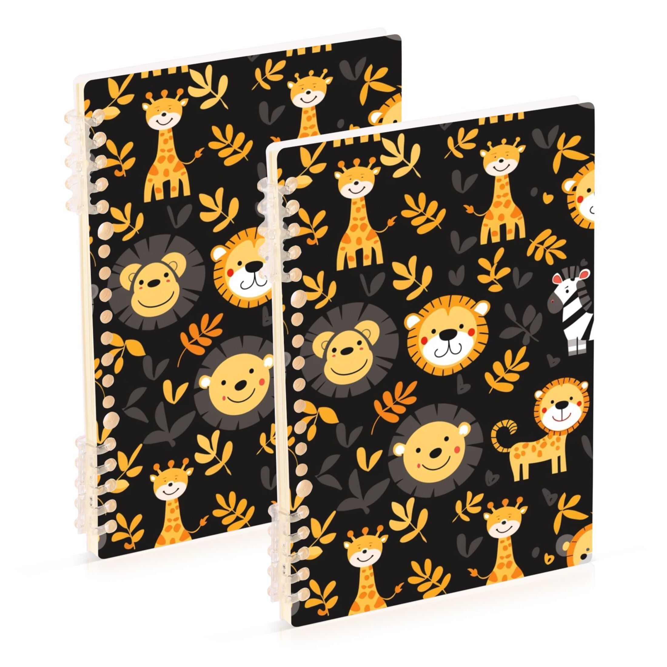 Lions Zebras Leaves Ring Binder Notebook Journey Note Diary College ...