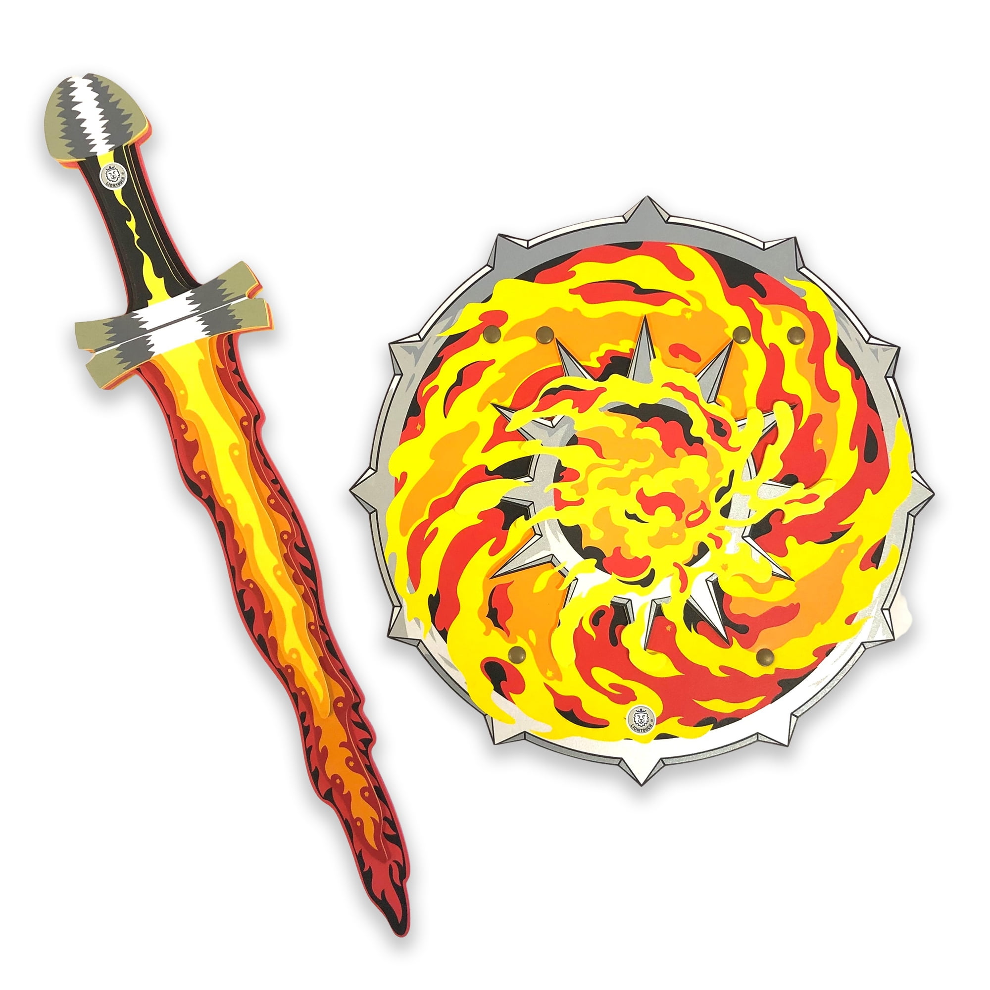 Liontouch Flame Toy Sword & Shield for Kids | Medieval Pretend Play Set ...