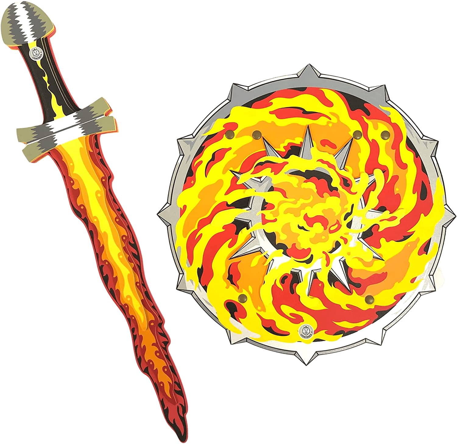 Liontouch Flame Toy Sword & Shield for Kids | Medieval Pretend Play Set ...