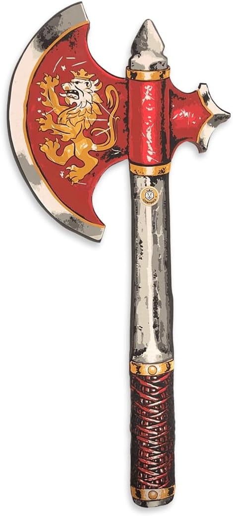 Liontouch - Noble Knight Foam Axe, Red - Age 3-8 Years | Medieval ...