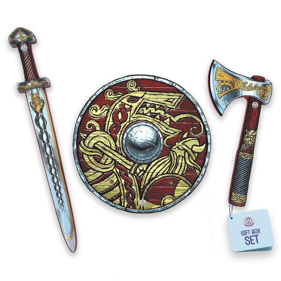 Liontouch Viking Toy Sword, Shield & Axe for Kids | Chief Harald’s ...