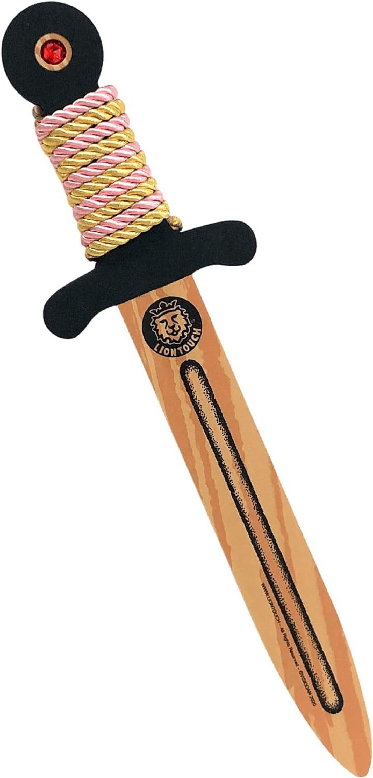 Liontouch - WoodyLion Toy Sword, Gold/Pink - Small Size, Age 3-6 ...