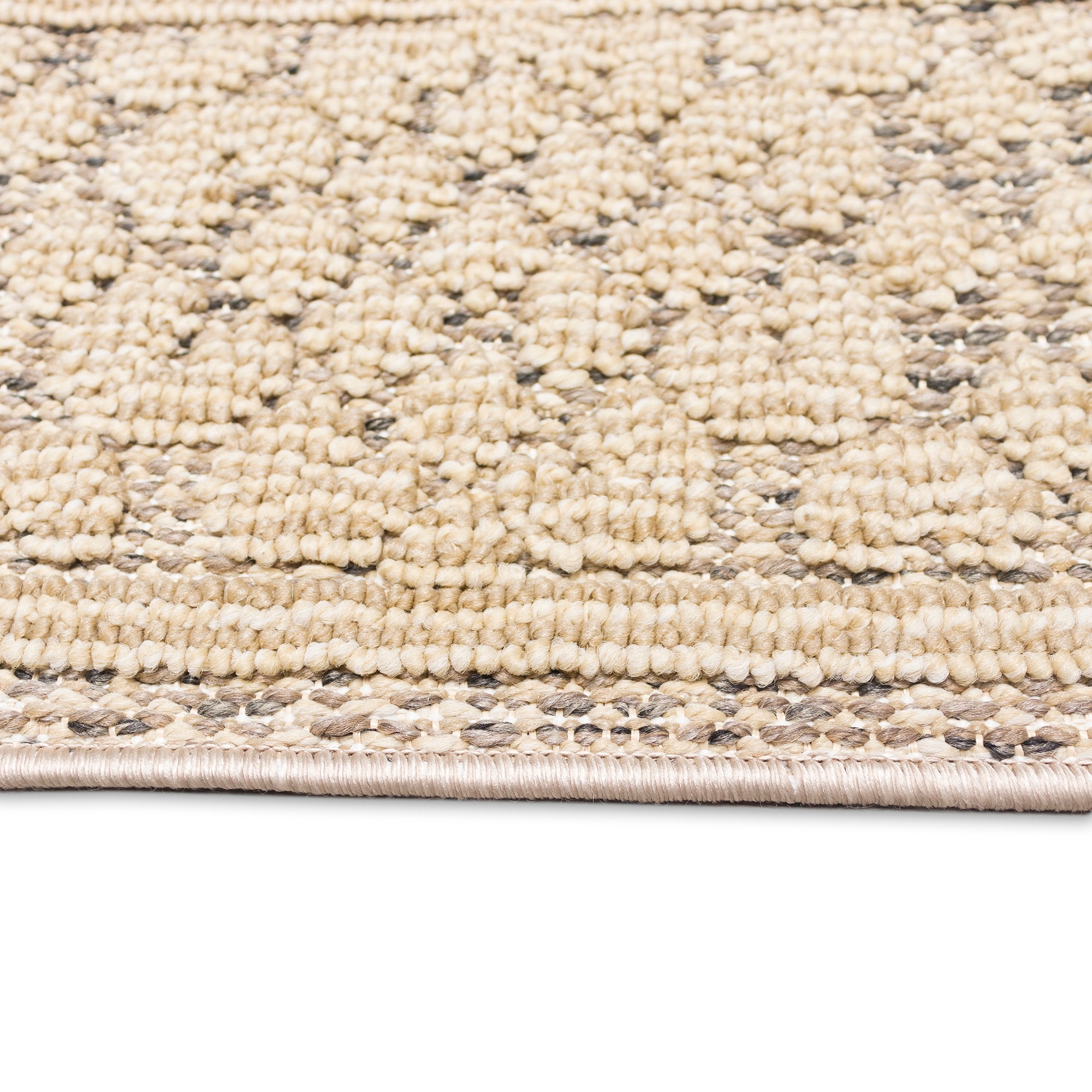 Liora Manne Dunes Border Indoor/Outdoor Rug Sand 2'7" x 3'11" Polyester ...