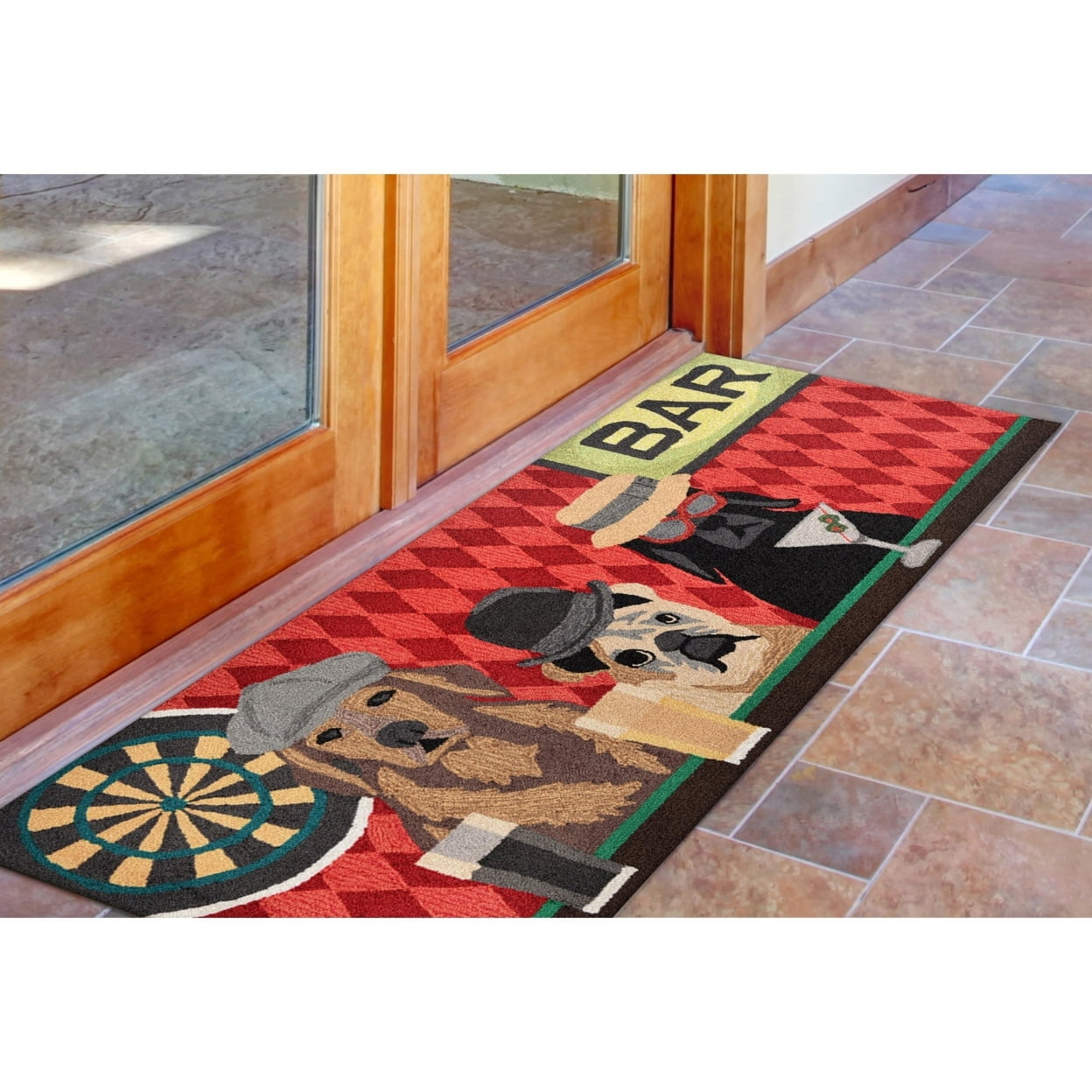 Liora Manne Frontporch Bar Patrol Indoor Outdoor Area Rug 80% Polyester ...