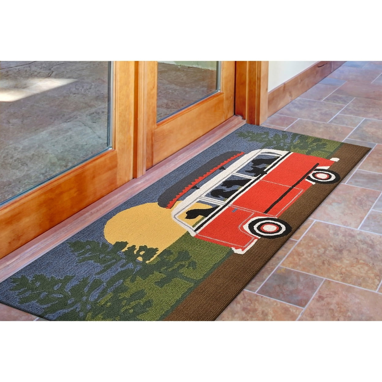 Liora Manne Frontporch Camping Trip Indoor Outdoor Area Rug Red ...