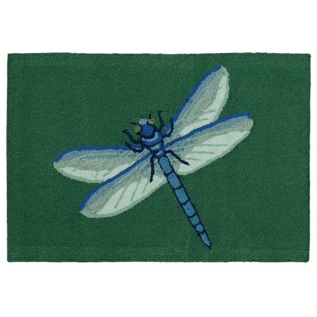 Liora Manne Frontporch Garden Dragonfly Indoor/Outdoor Rug 2' x 3' 2' x ...