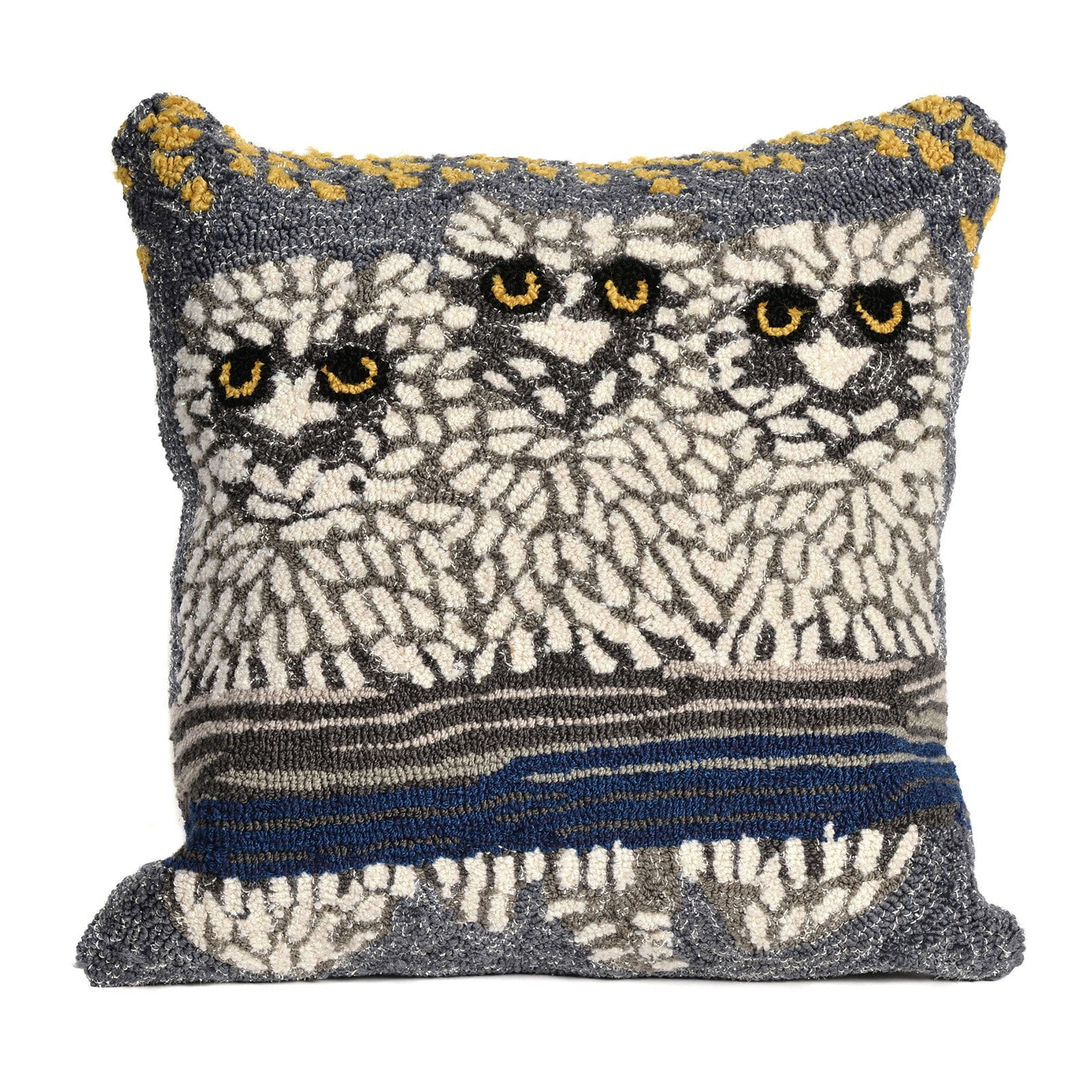 Liora Manne Frontporch Owls Indoor Outdoor Decorative Pillow Night - Walmart.com
