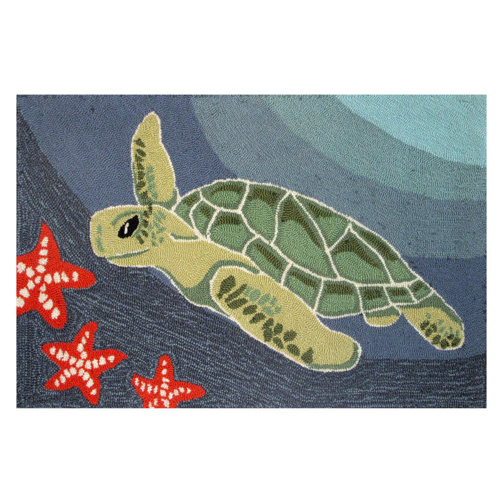 Liora Manne Frontporch Sea Turtle Indoor Outdoor Area Rug Ocean ...