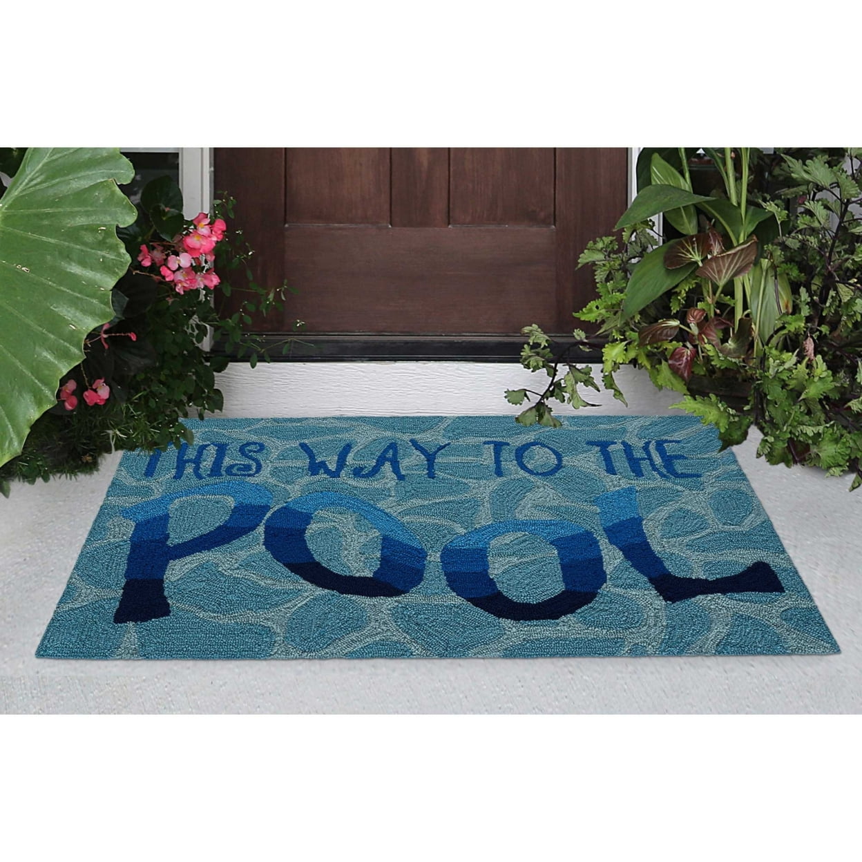 Liora Manne Frontporch This Way To The Pool Indoor Outdoor Area Rug ...