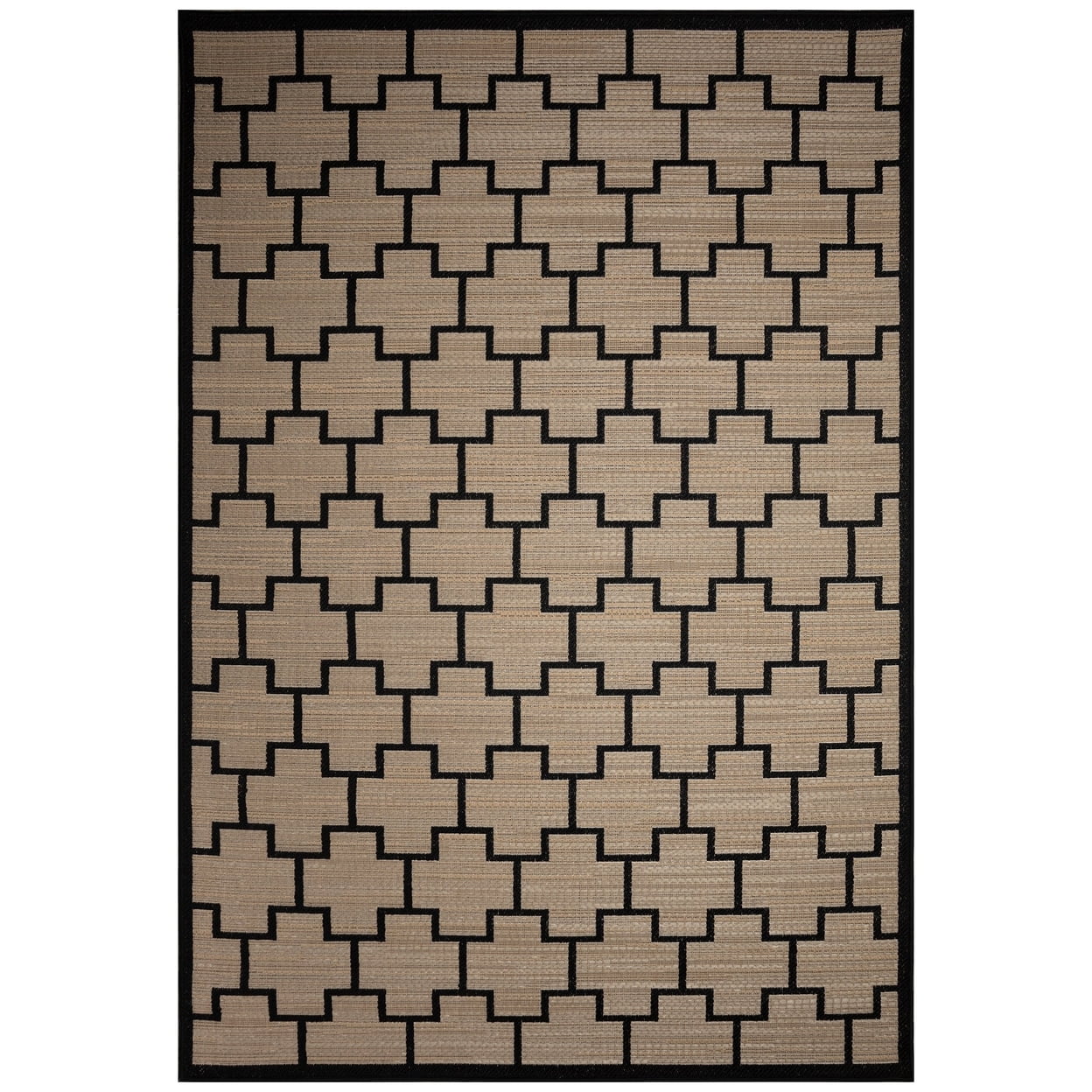 Liora Manne Katonah Tile Indoor Outdoor Rug Natural - Walmart.com