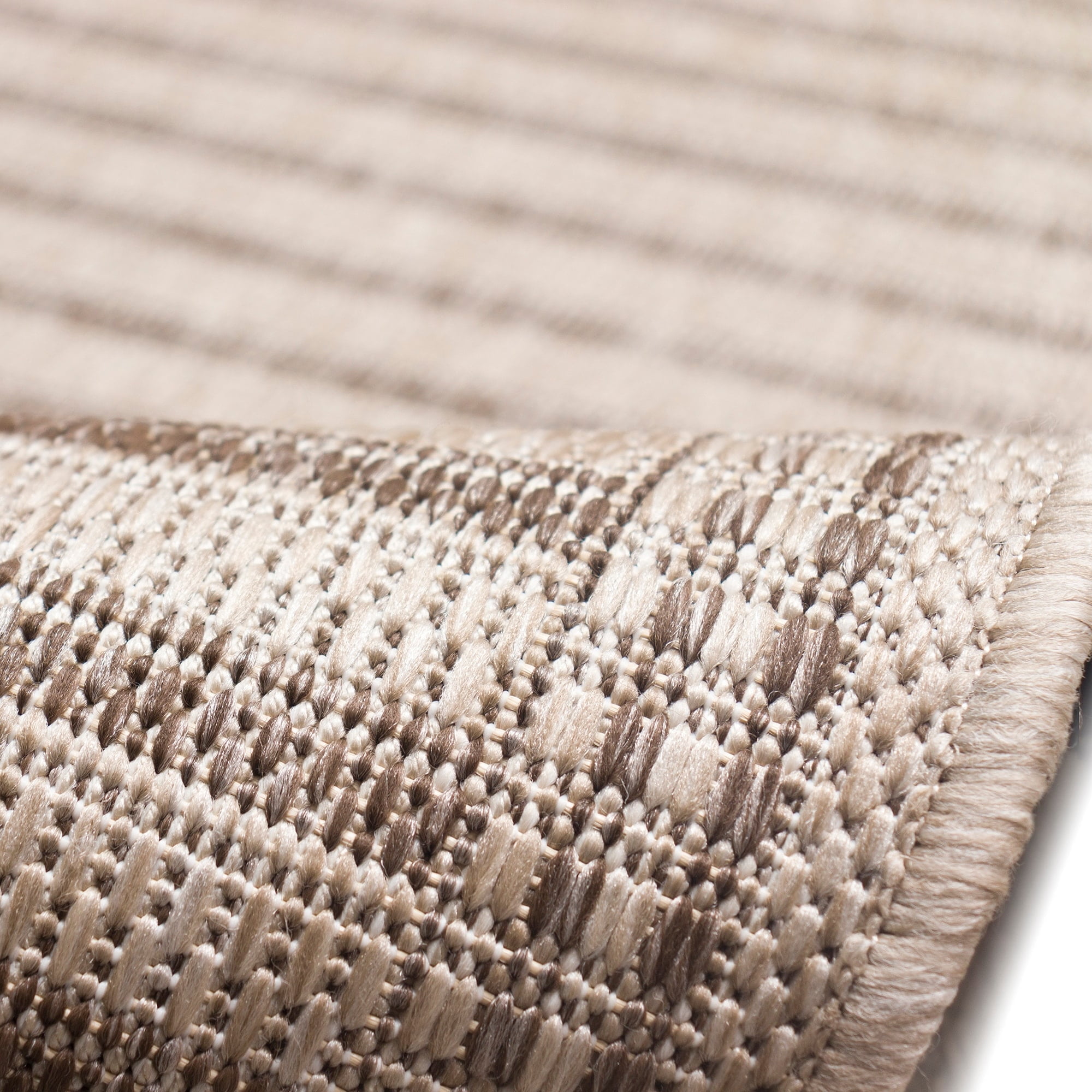 Liora Manne Malibu Simple Border Indoor/Outdoor Rug Neutral 1'11" x 7'6" 8' Runner Runner ...