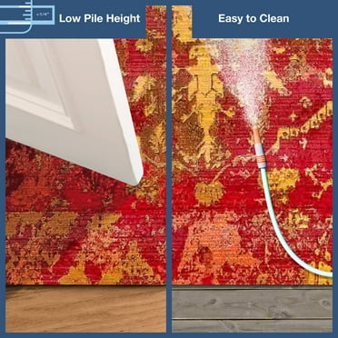 Liora Manne Marina Circles Indoor Outdoor Area Rug Saffron - Walmart.com