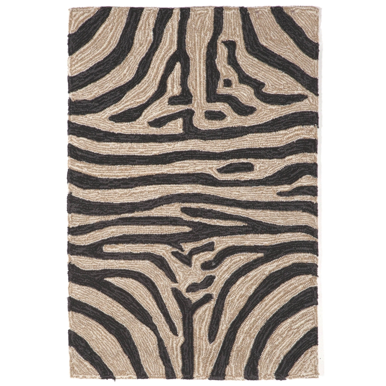 Liora Manne Ravella Zebra Area Rug Black Indoor Outdoor Water Fade ...